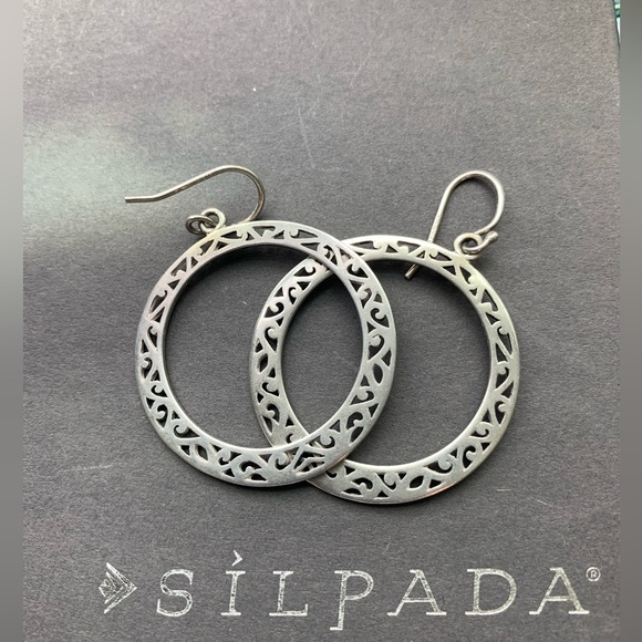 Silpada | Jewelry | Silpada Rare Htf Brushed Engraved Sterling French ...